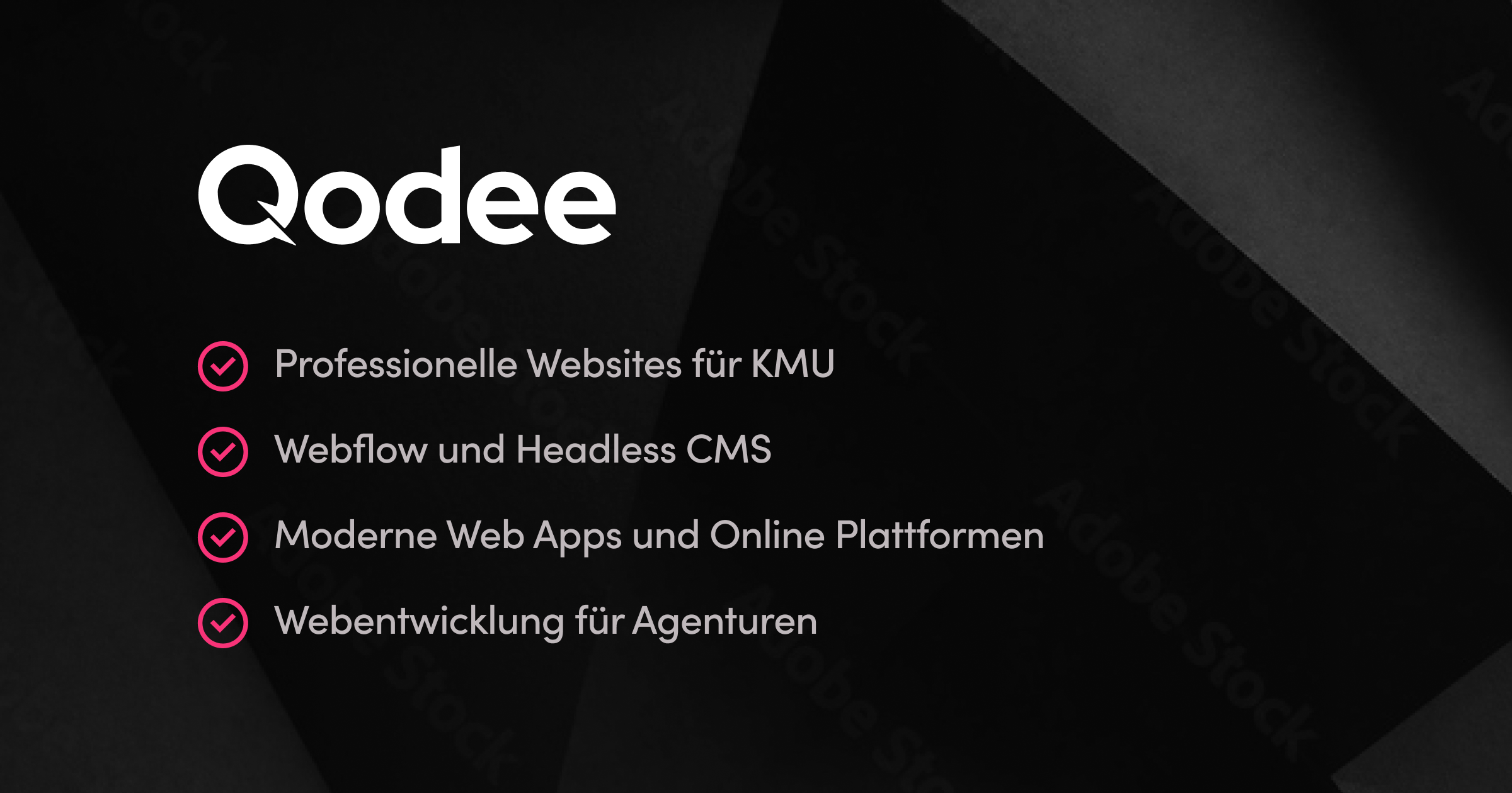 Webagentur aus Zürich für Webdesign und Webentwicklung | Qodee